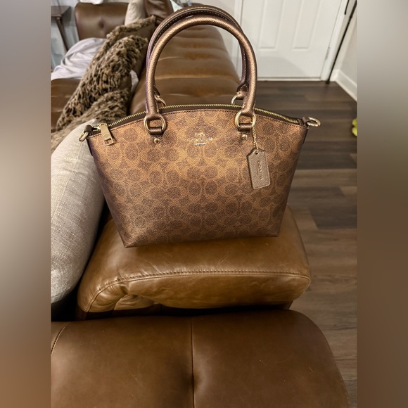 Coach | Bags | Authentic Coach Sadie Satchel Bag In Signature Canvas ...